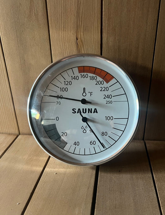 Wide-range sauna thermometerhygrometer | Accurate Sauna Thermometer