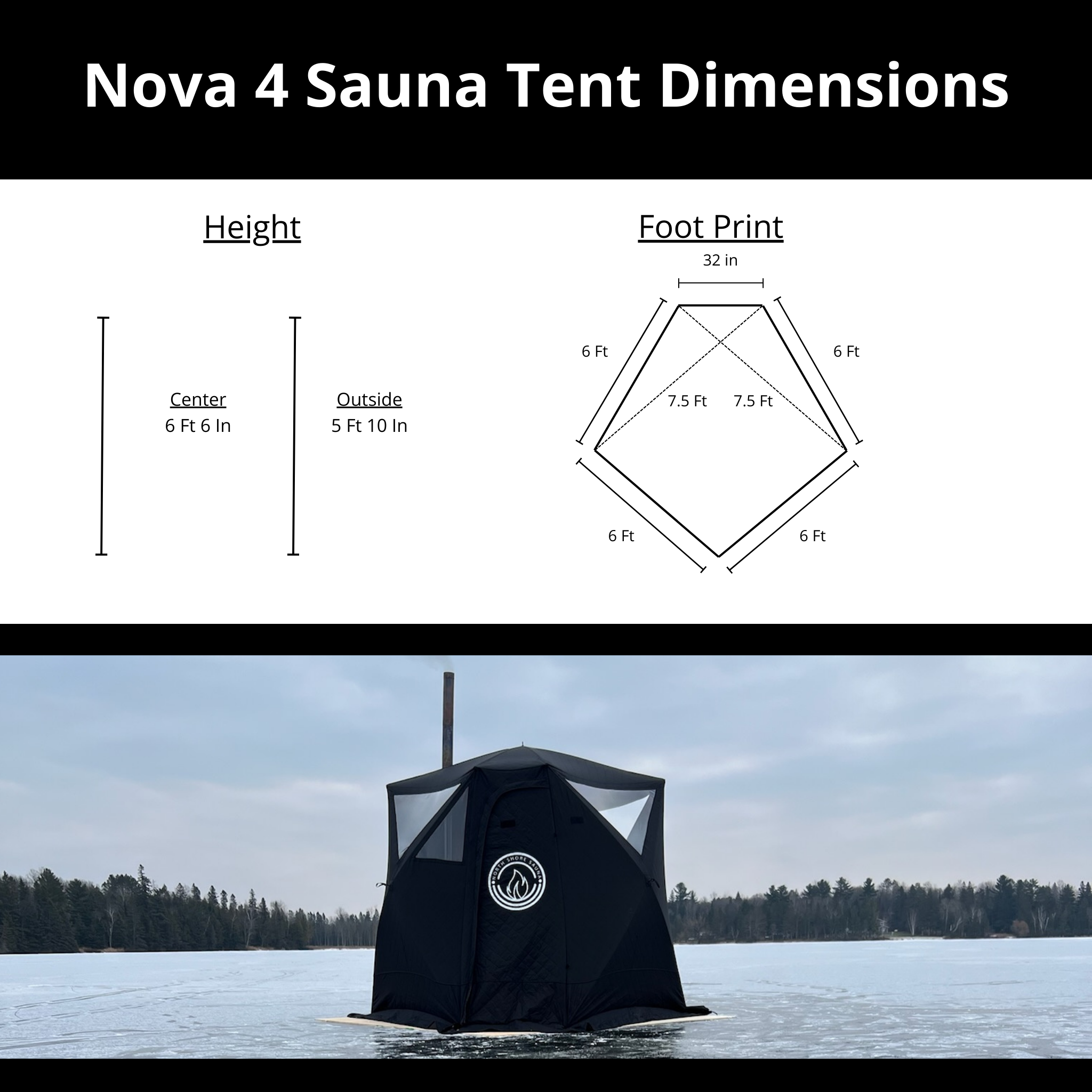 Portable Sauna Tent | Pop-Up Sauna Tent | North Shore Sauna