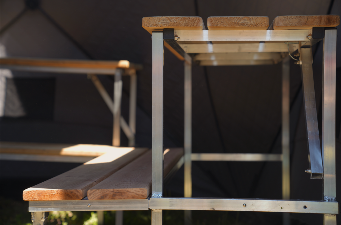 Portable Cedar Sauna Bench | North Shore Sauna