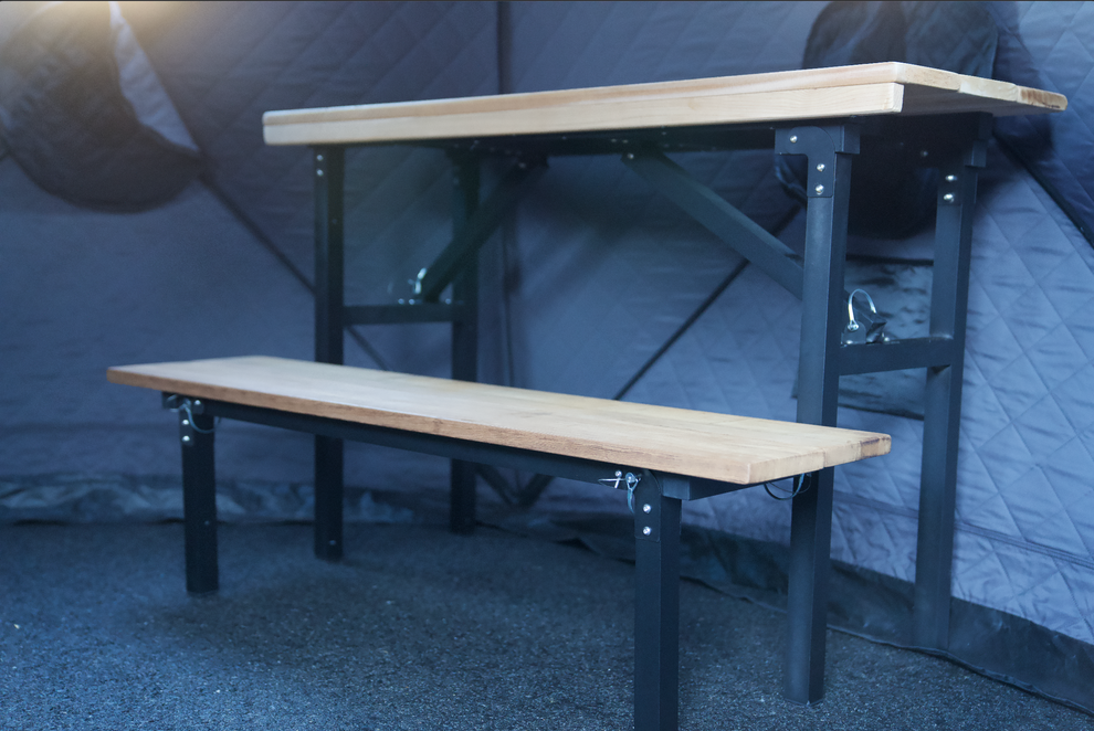 Portable Cedar Sauna Bench | North Shore Sauna